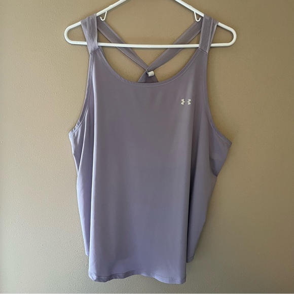 Under Armour | Tops | Under Armour Lavender Purple Athletic Tank Top ...